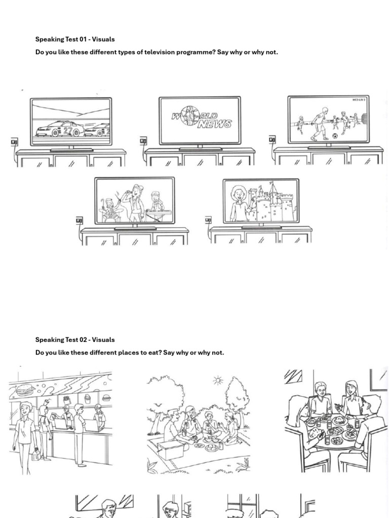 KET Speaking Picture Cards | PDF
