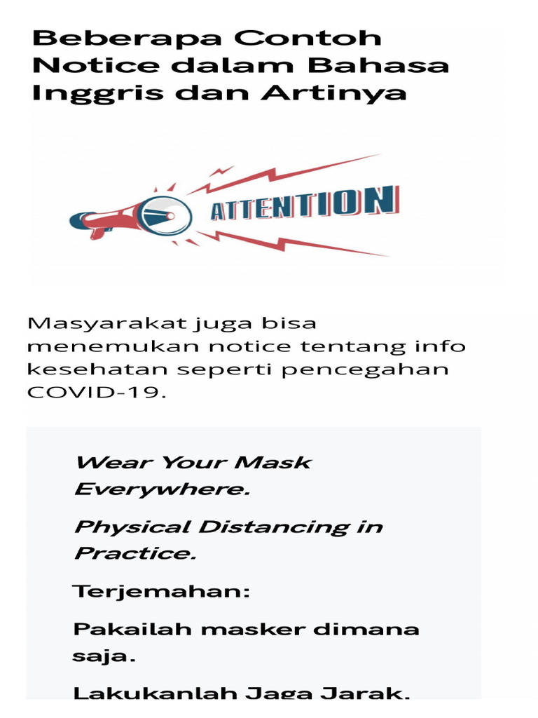 Contoh Notice | PDF