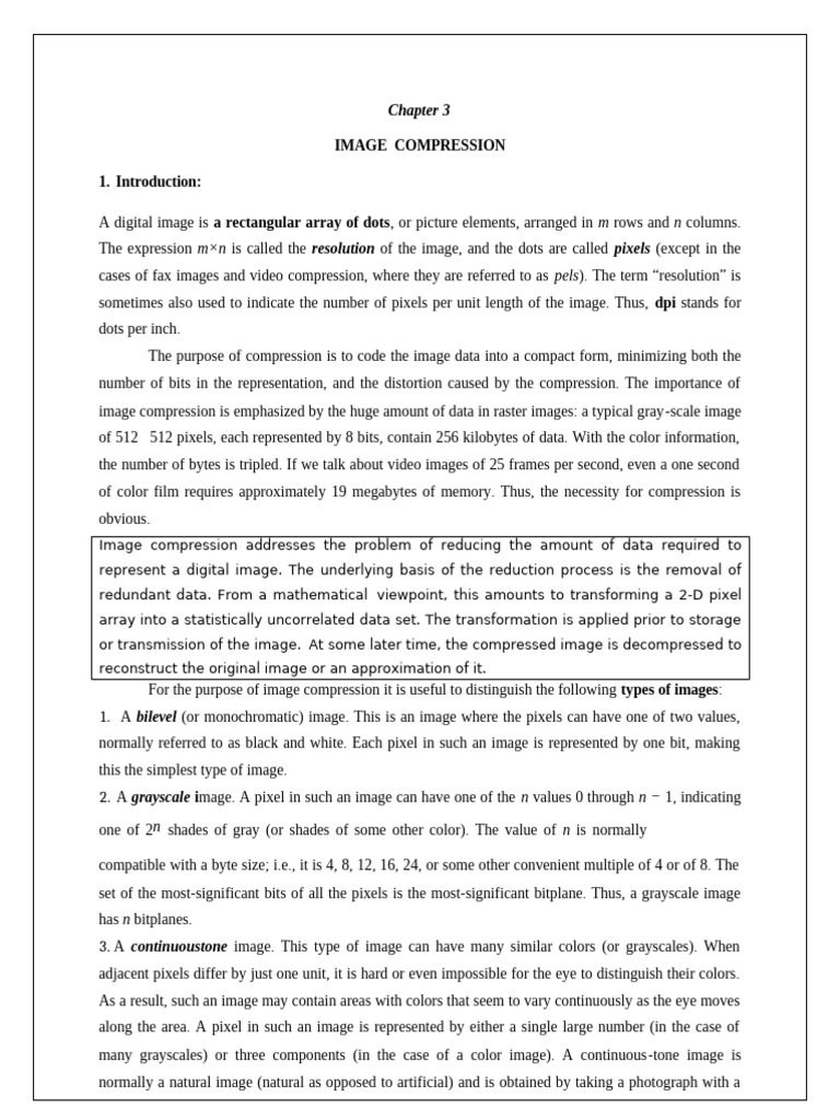 Unit 3 Image Compression | PDF | Data Compression | Image Processing