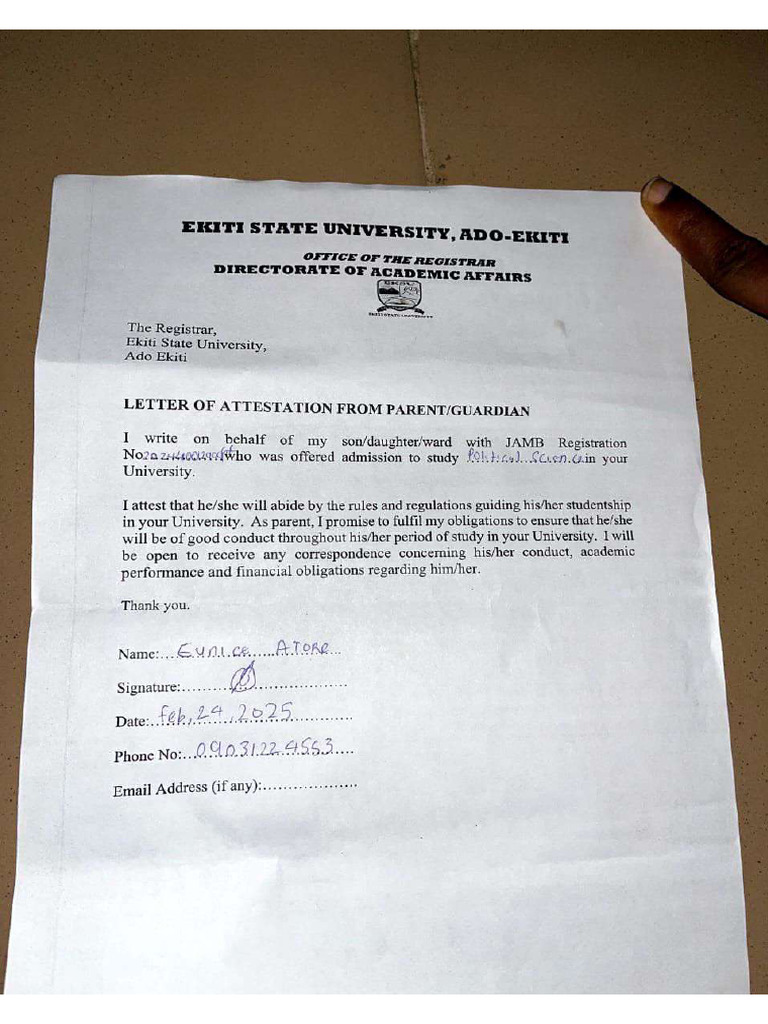 Attestation Letter | PDF