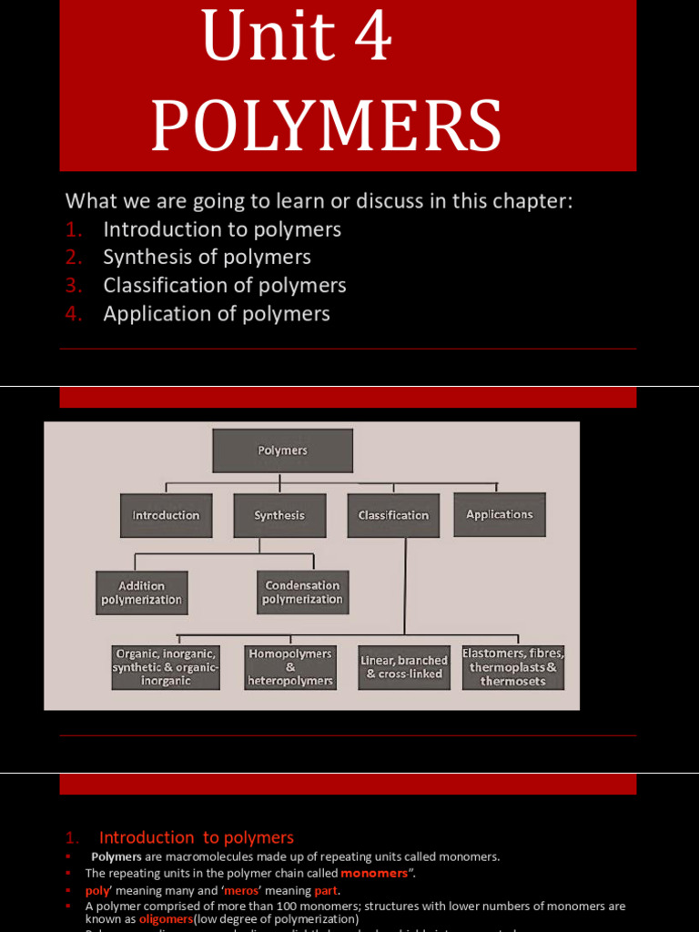 Polymer PPT For Grade 12 | PDF | Polymers | Polymerization