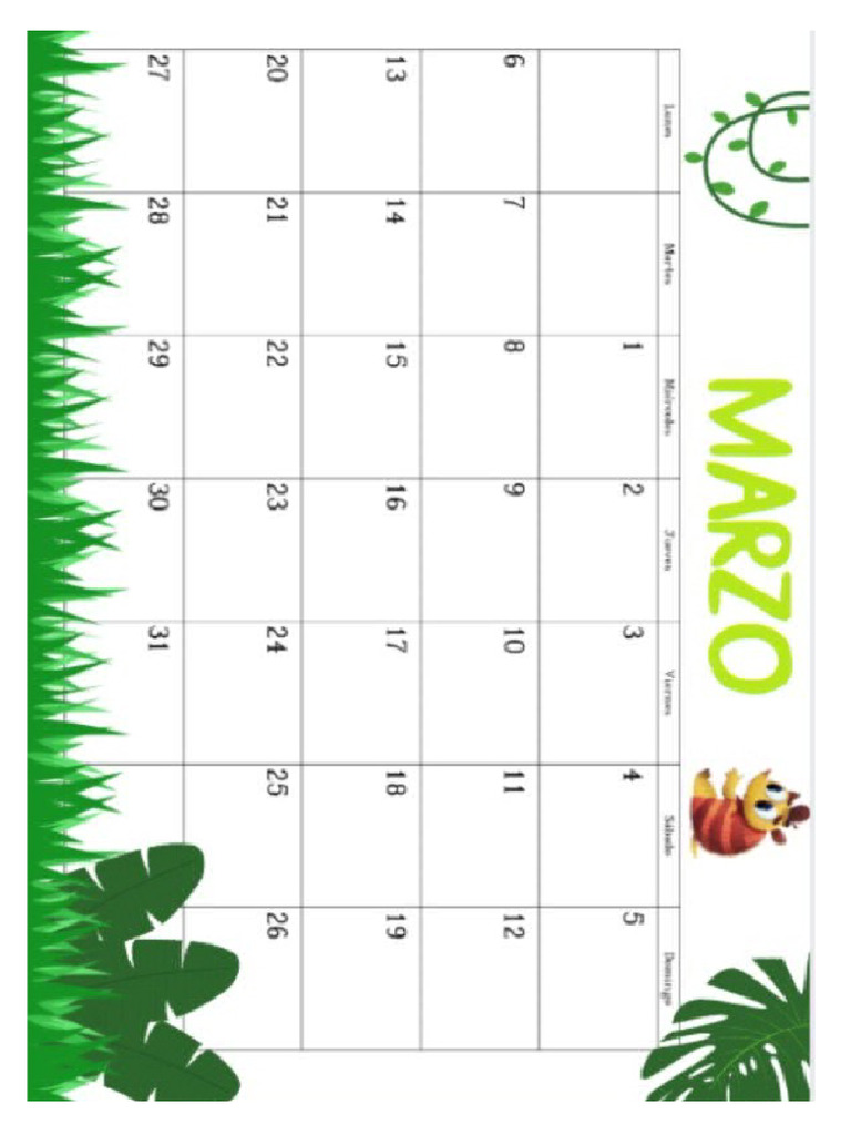 Calendario Marzo | PDF