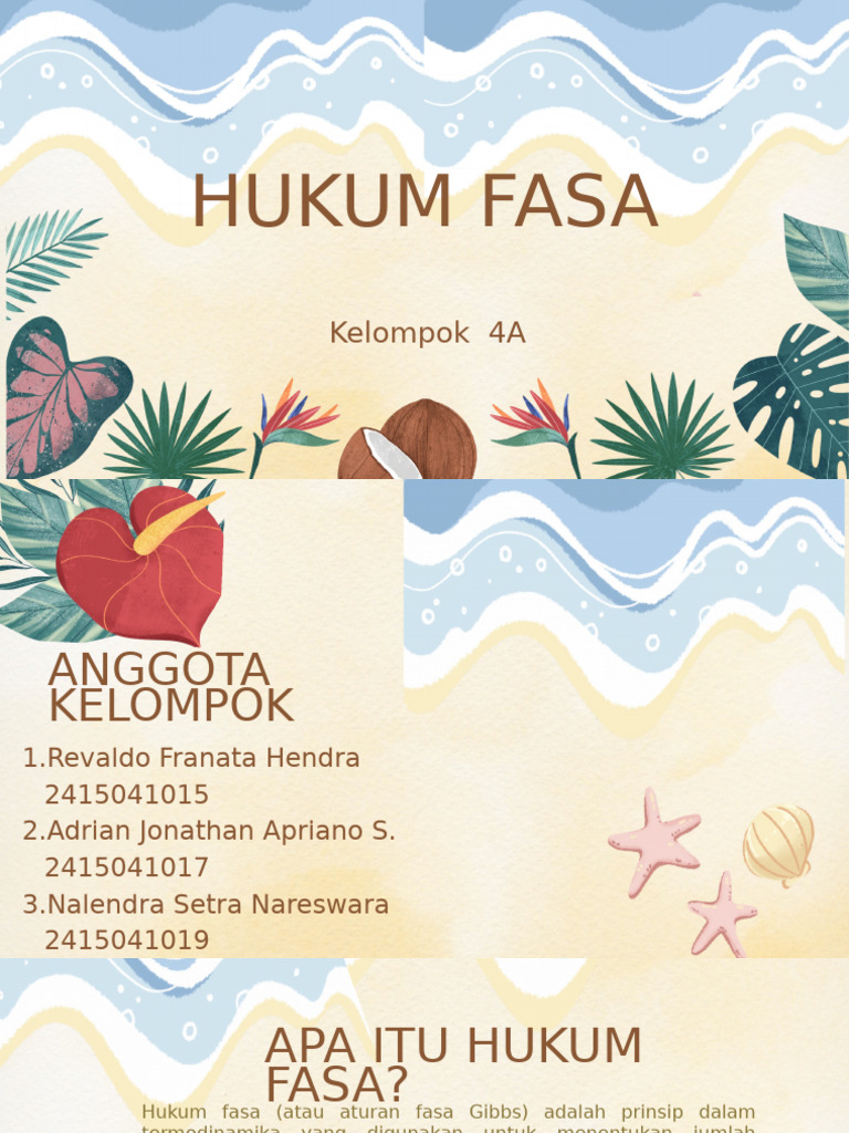 Hukum Fasa Kelompok 4a | PDF