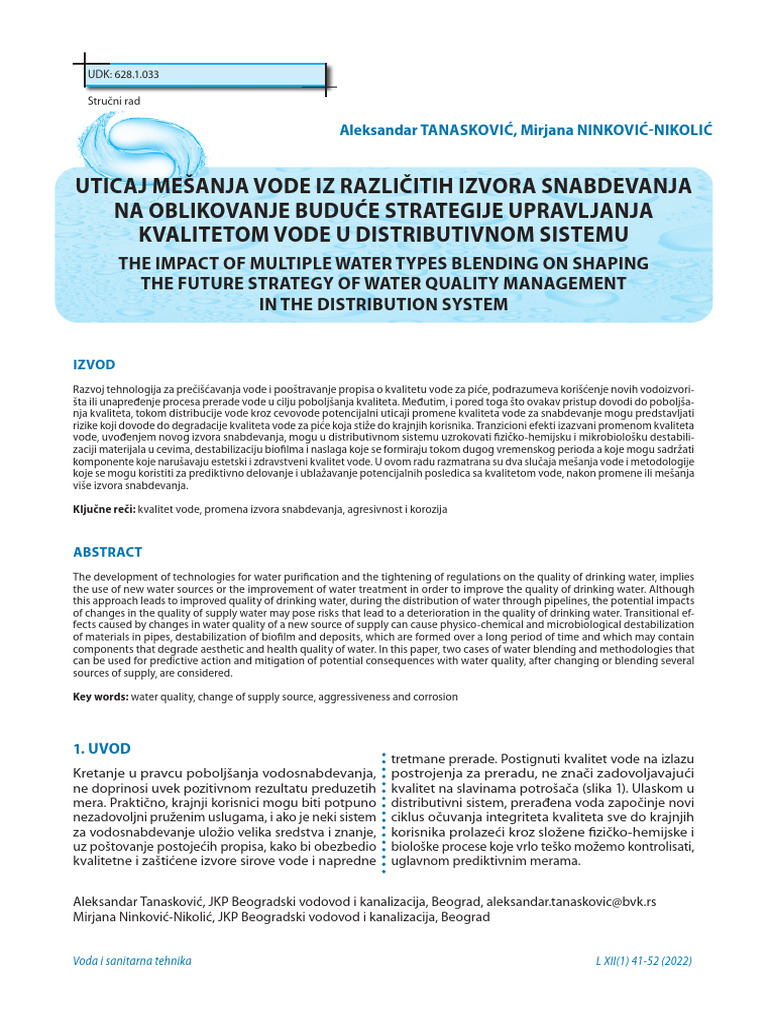 Aleksandar Tanaskovic 1 2022 Min | PDF