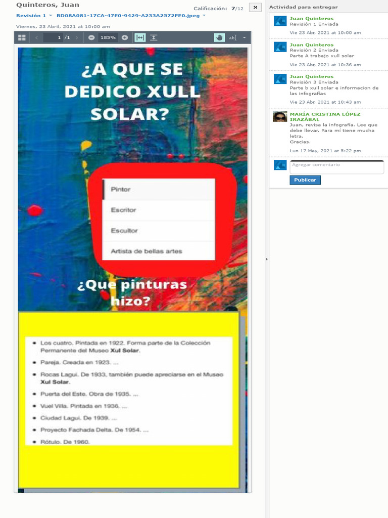 Trabajo 3. Investigamos al artista Xul Solar Schoology 3 | PDF