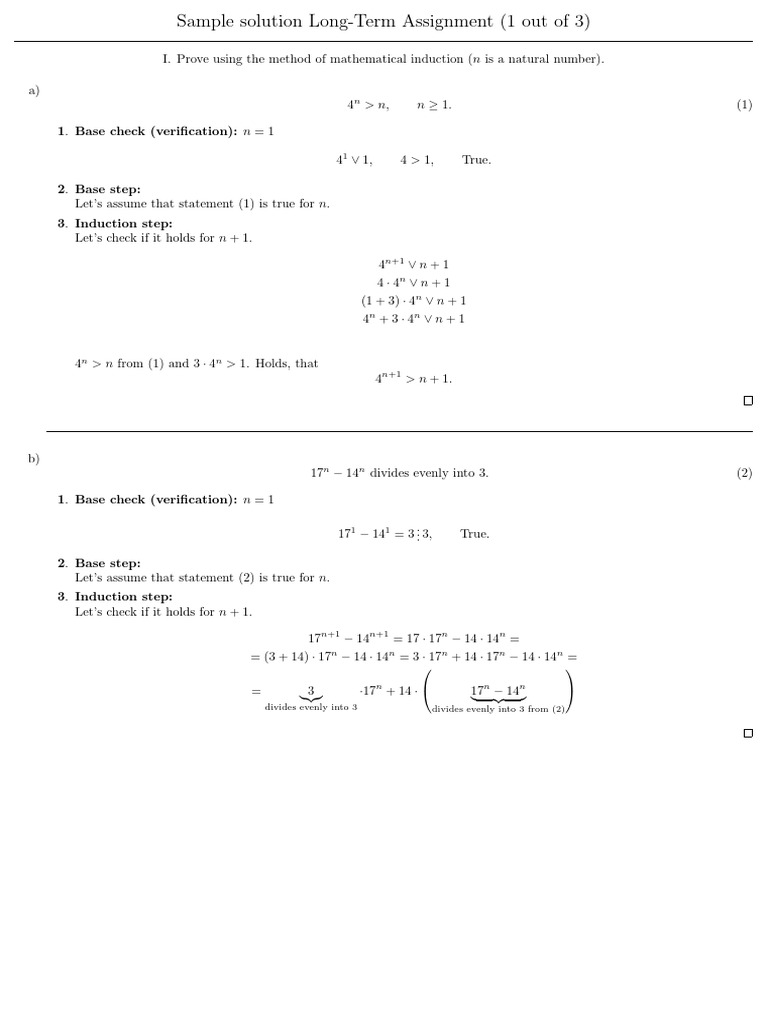 C-1 LTA (1) Sample Solution | PDF | Mathematics | Mathematical Logic