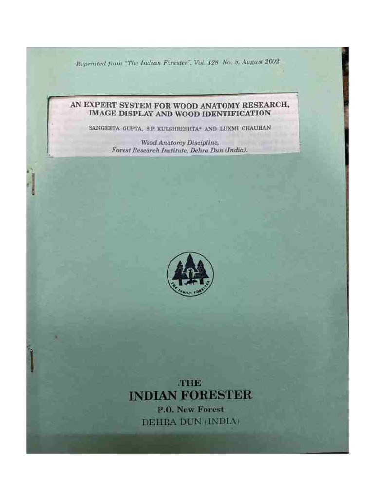 The Indian Forester - Wood Anatomy - 11zon - Compressed | PDF