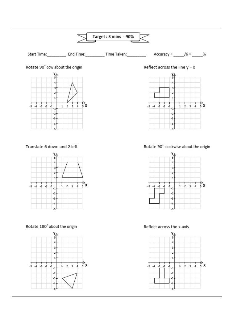 Grade 06 Graph Transformation Mixed 02 | PDF | Space | Navigation
