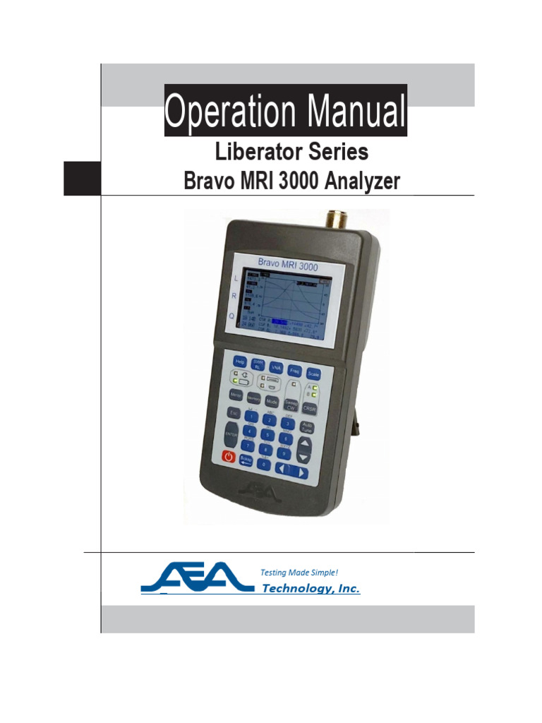 61c4e07fcae2b7ad78bb6b48_Bravo MRI-3000 Operation Manual 10 2021 | PDF | Electrostatic Discharge ...