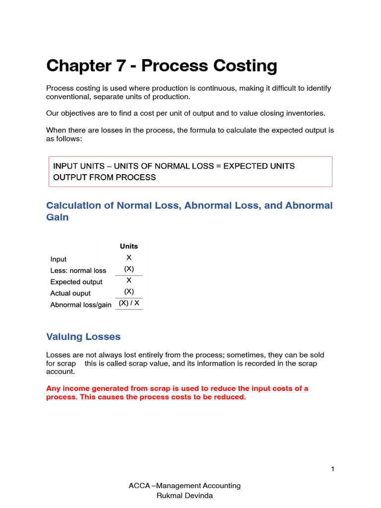Process Costing Lyst1730793366799 | PDF | Economies