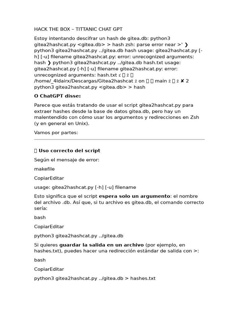 Hack The Box - Titanic | PDF | Informática | Software del sistema