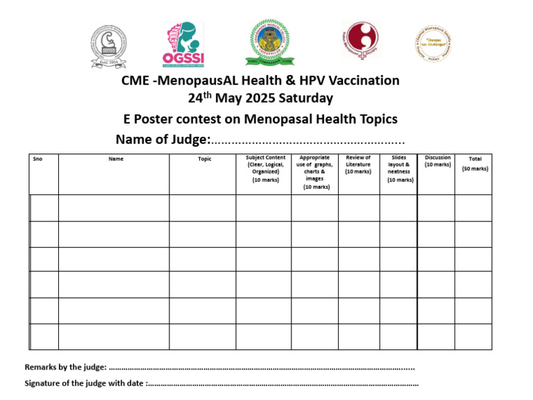 Empty Score sheet CME Thiruvallur | PDF
