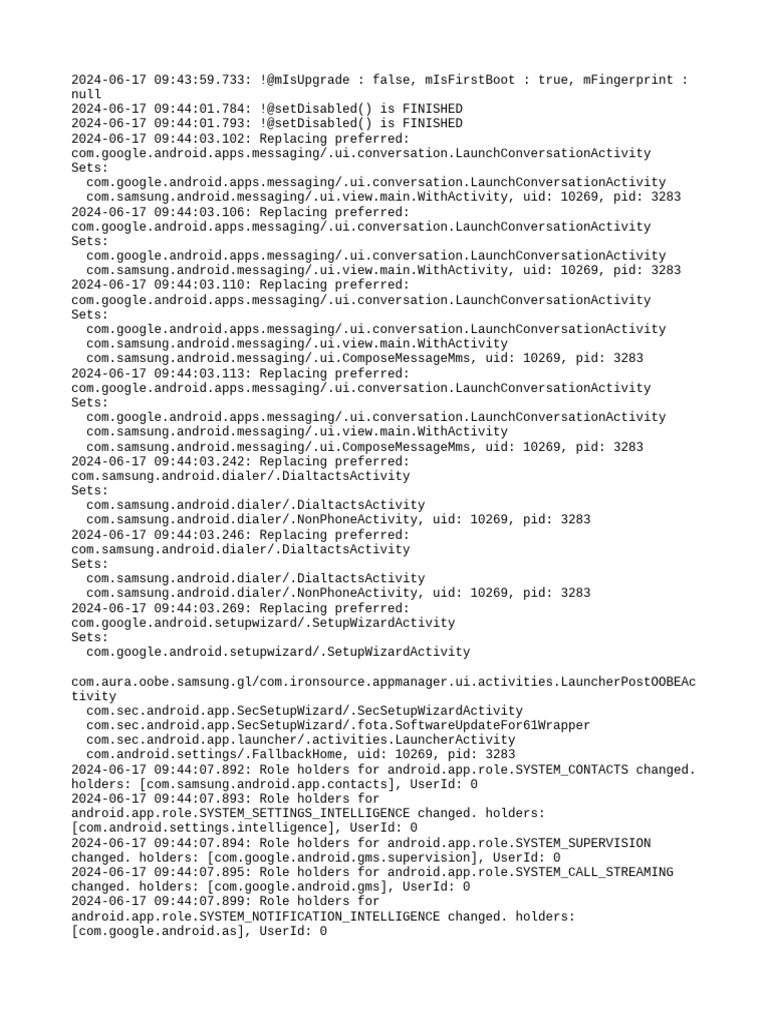 PM Debug Info | PDF | Android (Operating System) | Mobile Computers
