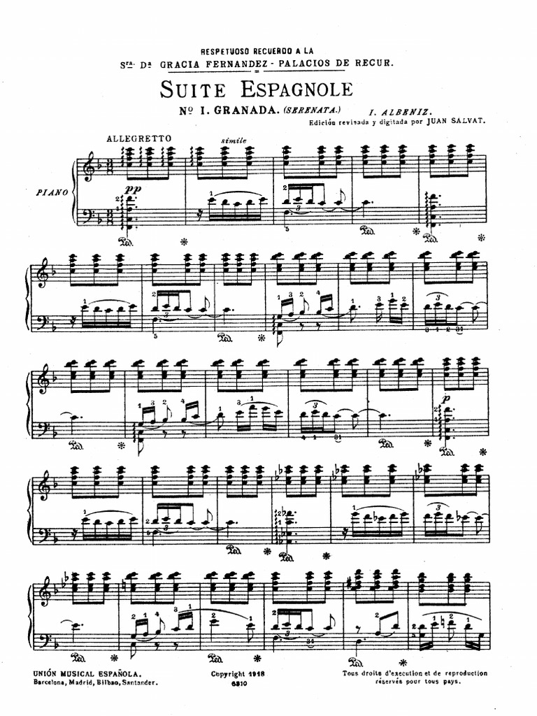 Albeniz - Granada | PDF