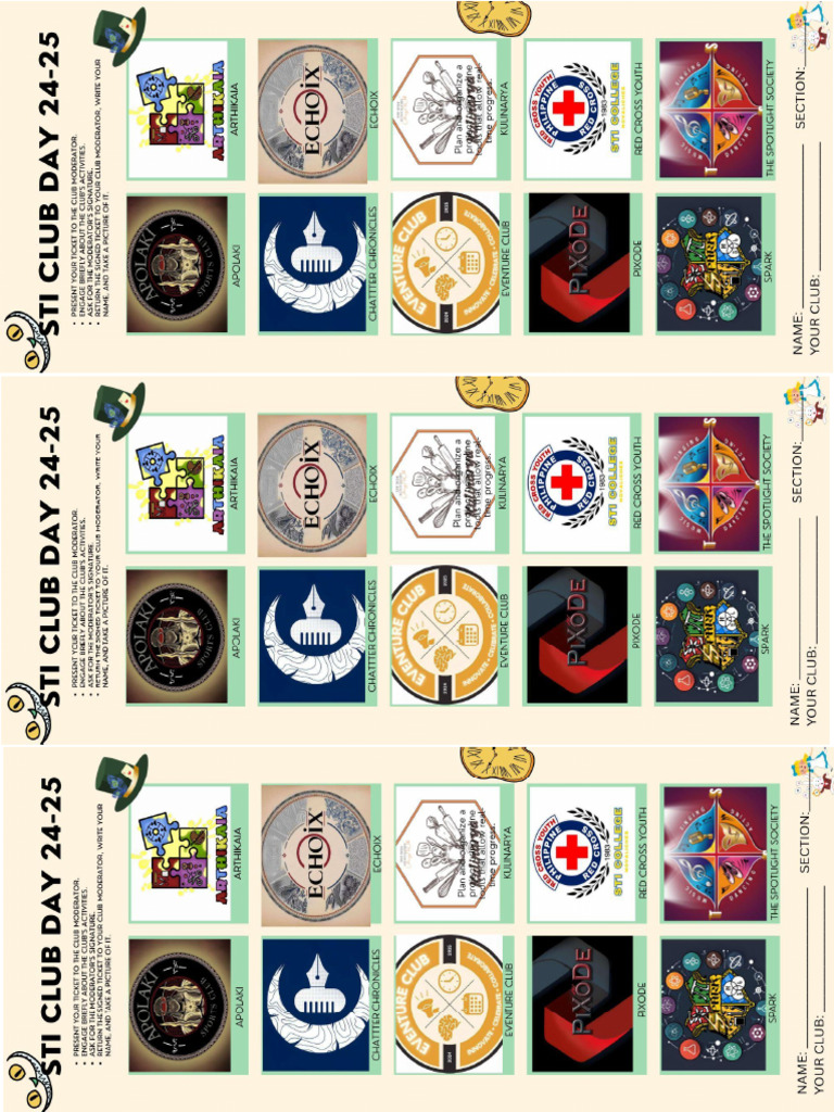 Club Day 24 25 Ticket | PDF