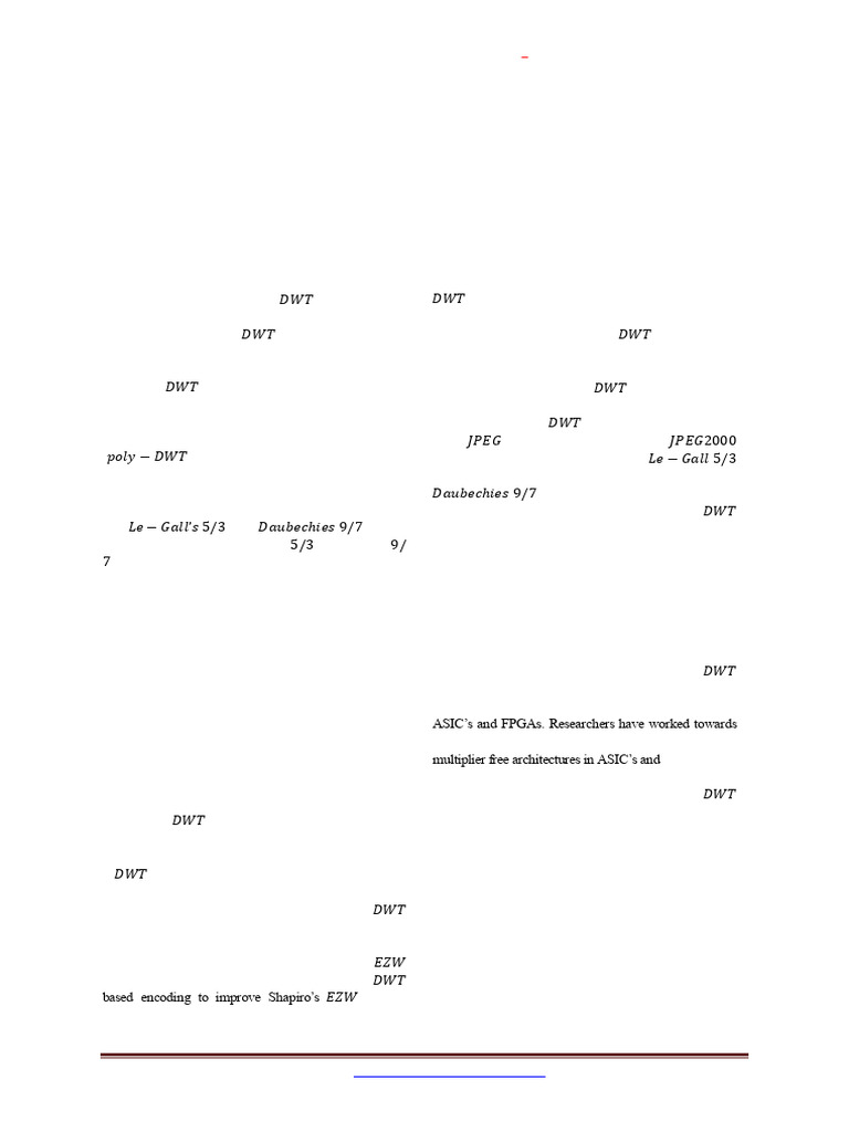 Polymorphic DWT Based On Lifting Method For Dynamic Image Compression | PDF | Data Compression ...