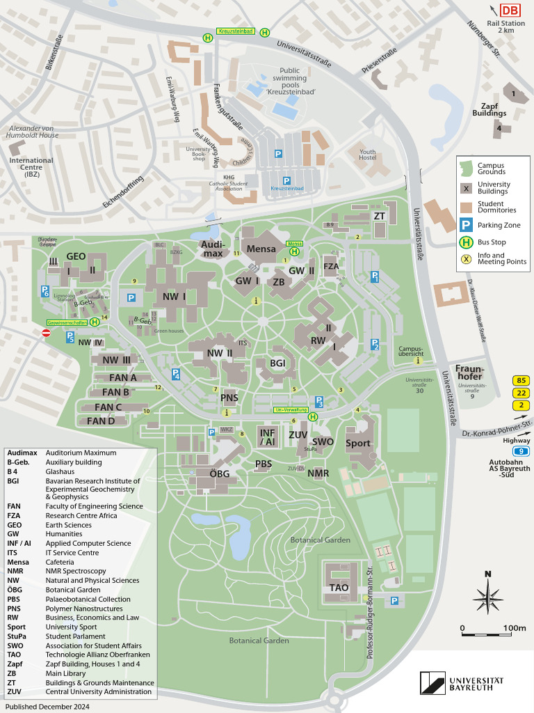 Uni Bayreuth Campusplan en | PDF | Physical Sciences