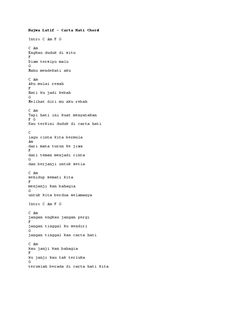 Lagu Dan Kod Gitar | PDF