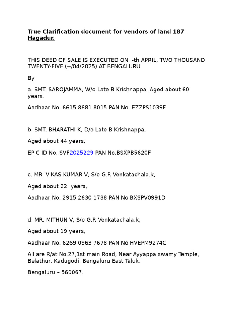 True Clarification Document Fo | PDF | Private Law | Common Law