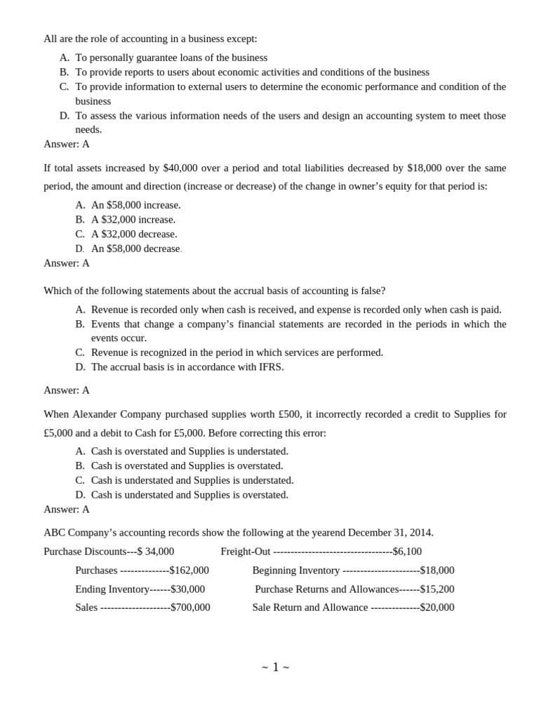 Accounting Concepts and Practices Explained | PDF | Audit | Debits And ...