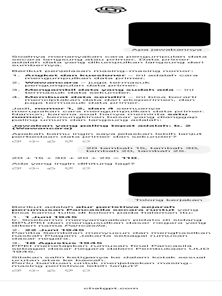 Pengumpulan Data Primer | PDF