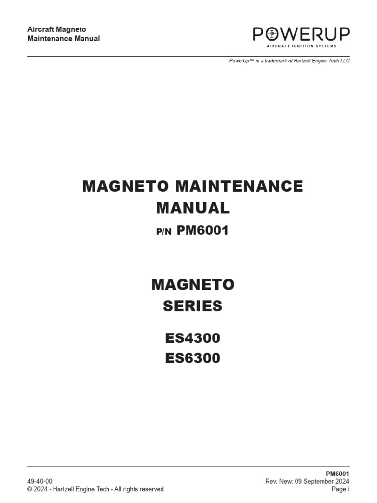 PM6001-Mag-Slick 4300 | PDF | Engines | Ignition System