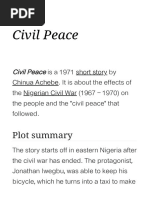 Civil Peace by Chinua Achebe | PDF | English Language | Word