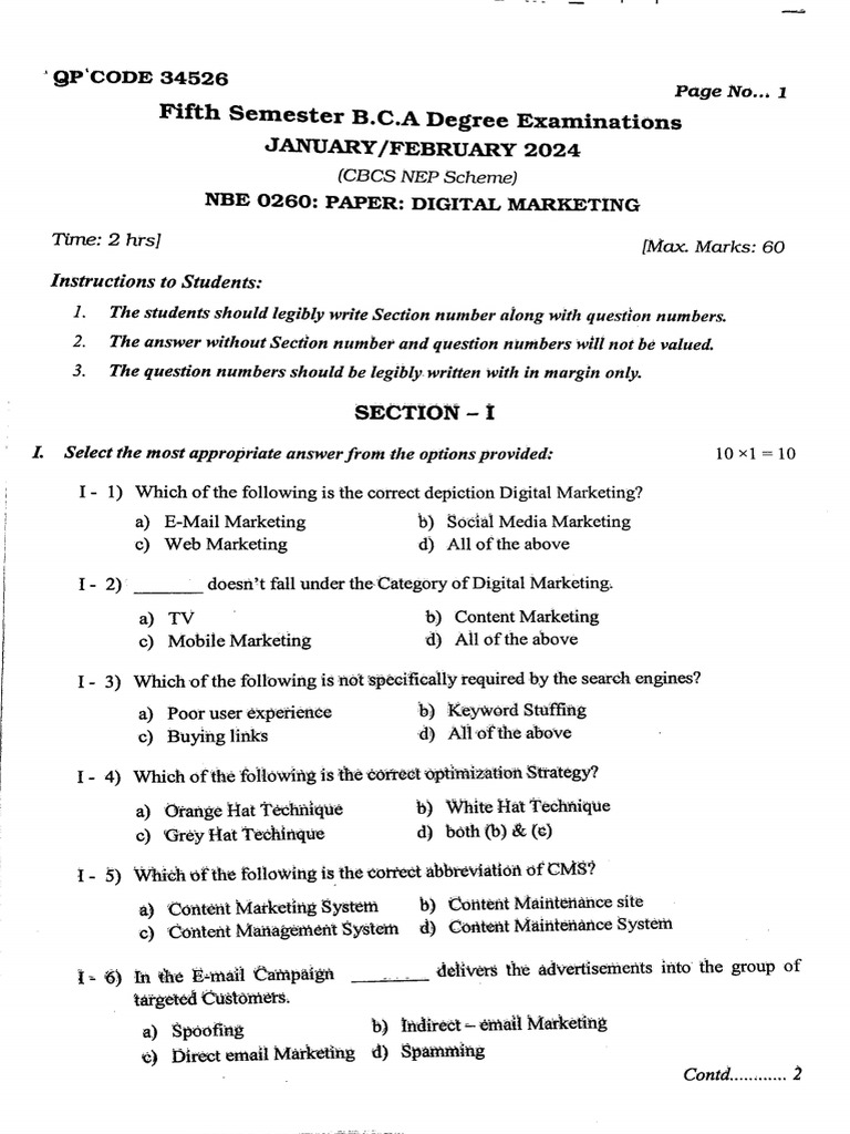 Bca 5th Sem 24 Jan Feb | PDF