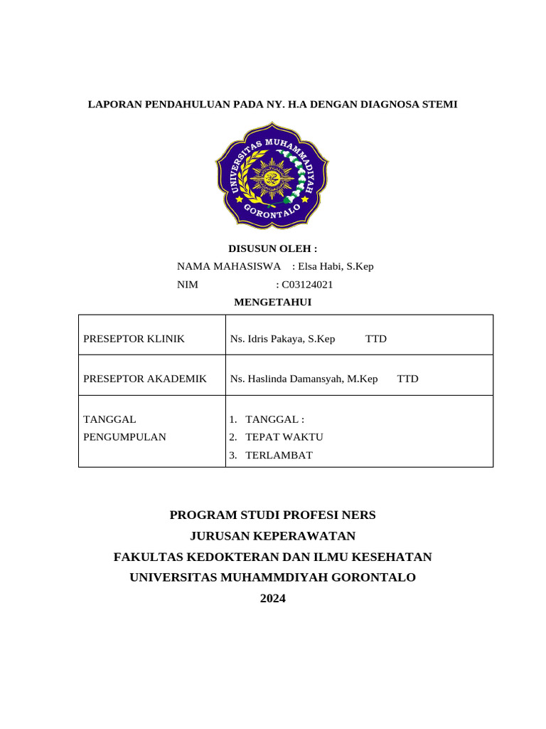 Lp-Stemi Iccu Elsa Habi | PDF
