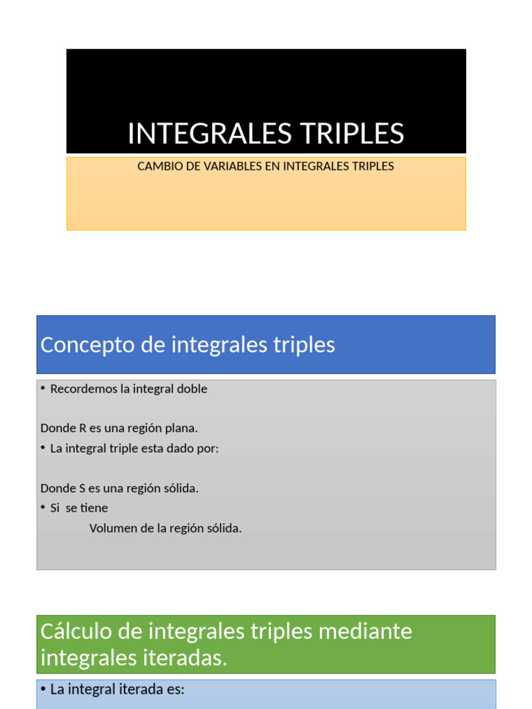 Integrales Triples | PDF
