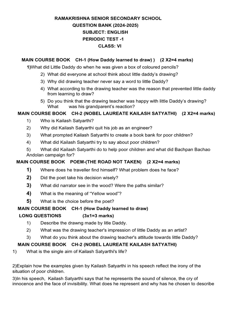 Class 6 Combined Question Bank | PDF | Dalit | Comet