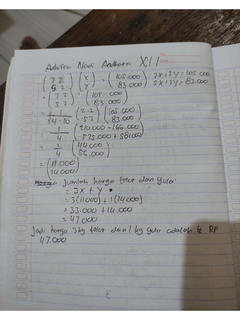 Tugas Matriks 2 | PDF