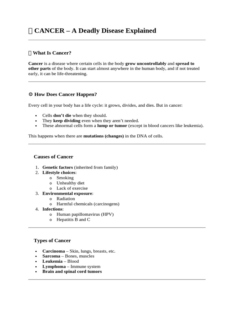 ? Cancer | PDF