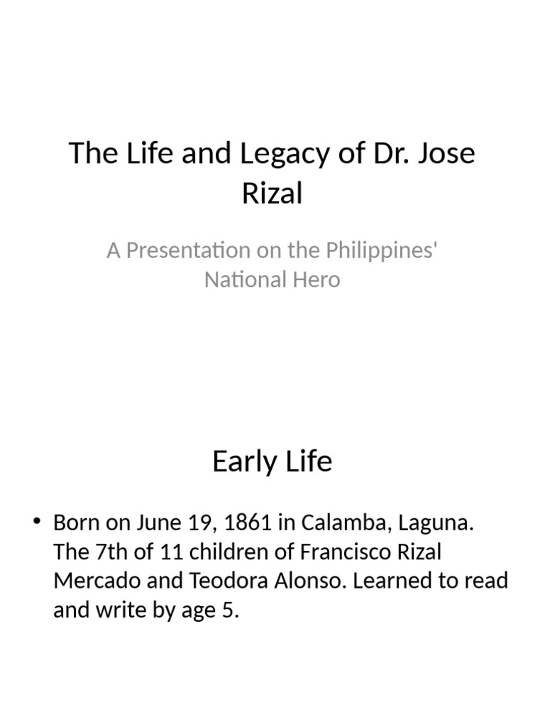 Jose Rizal Presentation | PDF