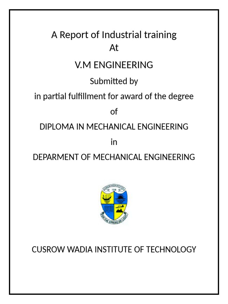A Report of Industrial Training Piyush | PDF | Machining | Numerical ...