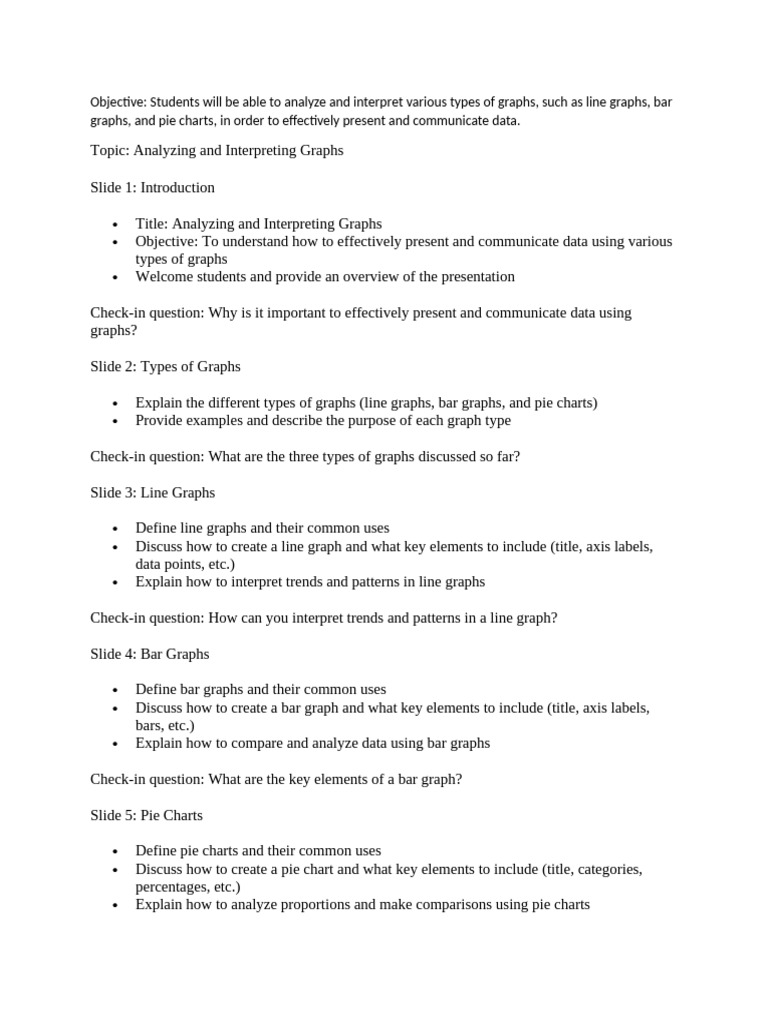 Analyzing and Interpreting Graphs | PDF | Chart | Pie Chart