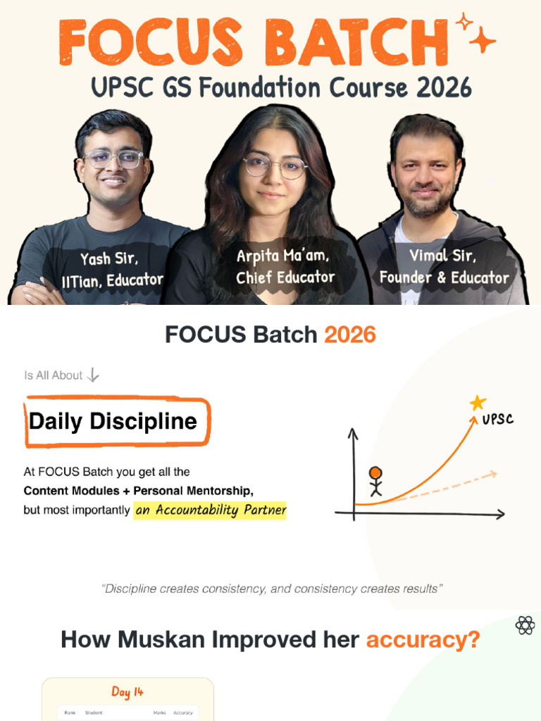 FOCUS Batch 2026 Complete Schedule | PDF | Science