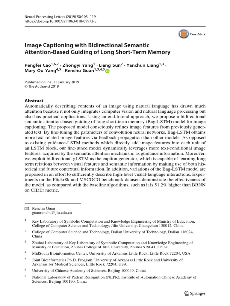 Image Captioning With Bidirectional Semantic Attention-Based Guiding of Long Short-Term Memory ...
