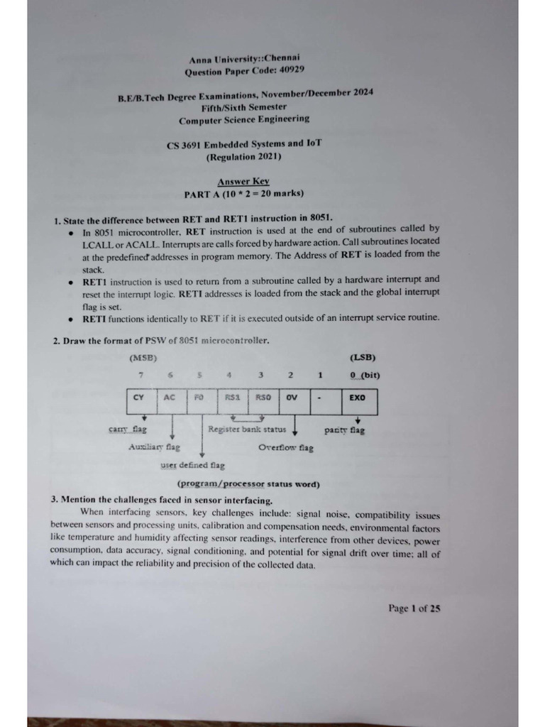 Embedded System and IoT | PDF