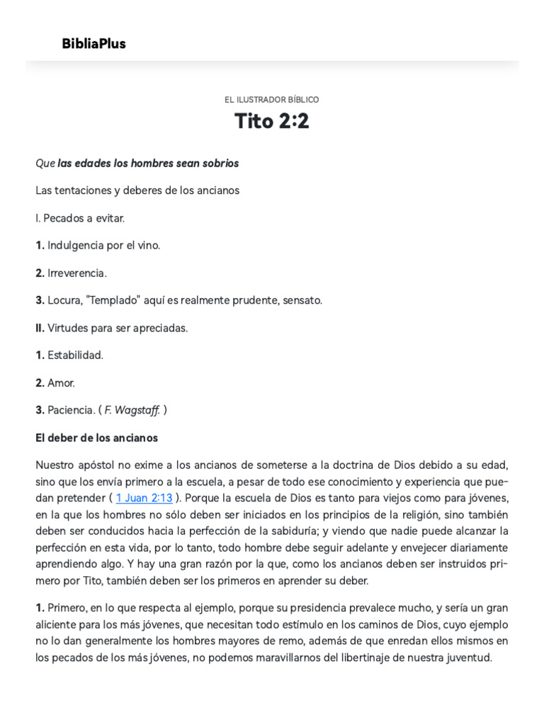 Tito 2_2 - El Ilustrador Bíblico | PDF | Pablo el apóstol | Amor