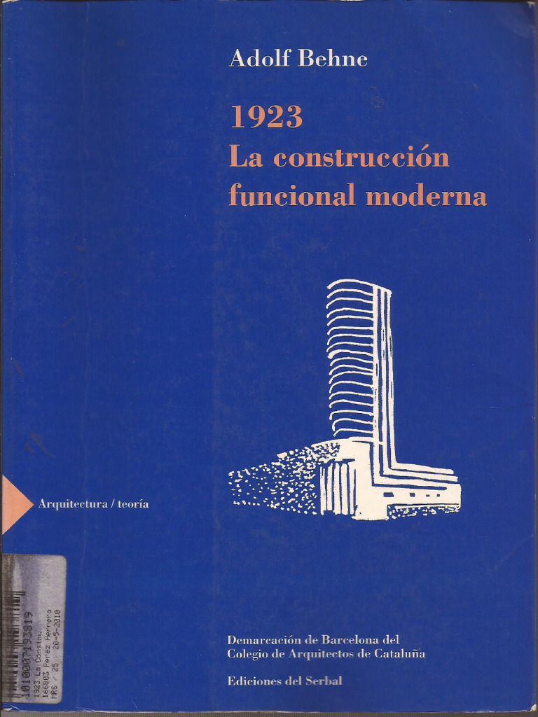 ADOLF BEHNE La Construccion Funcional Moderna | PDF