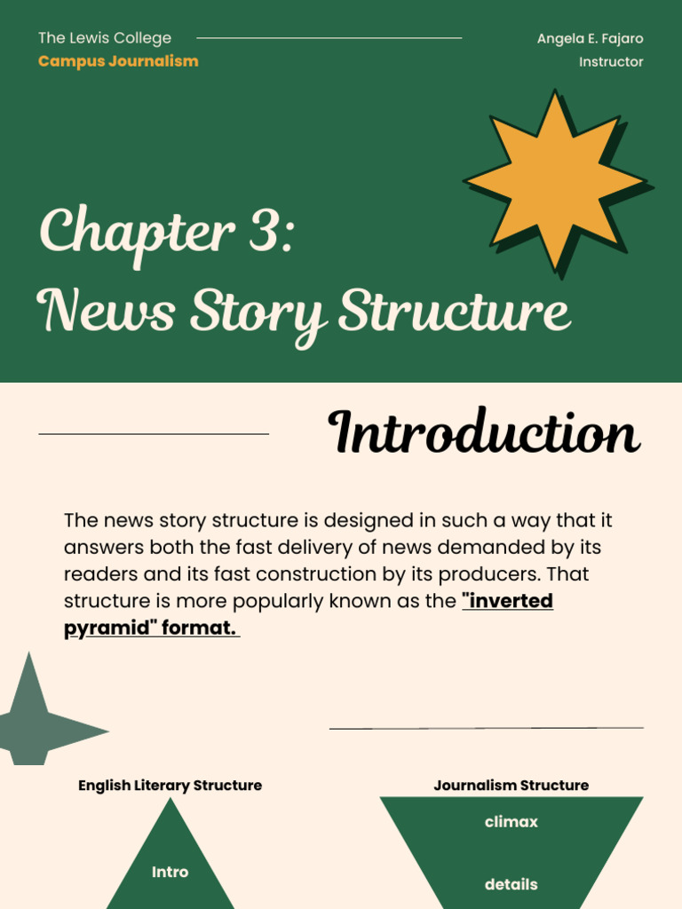 Chapter 3 News Story Structure 1 | PDF | News | Pride And Prejudice