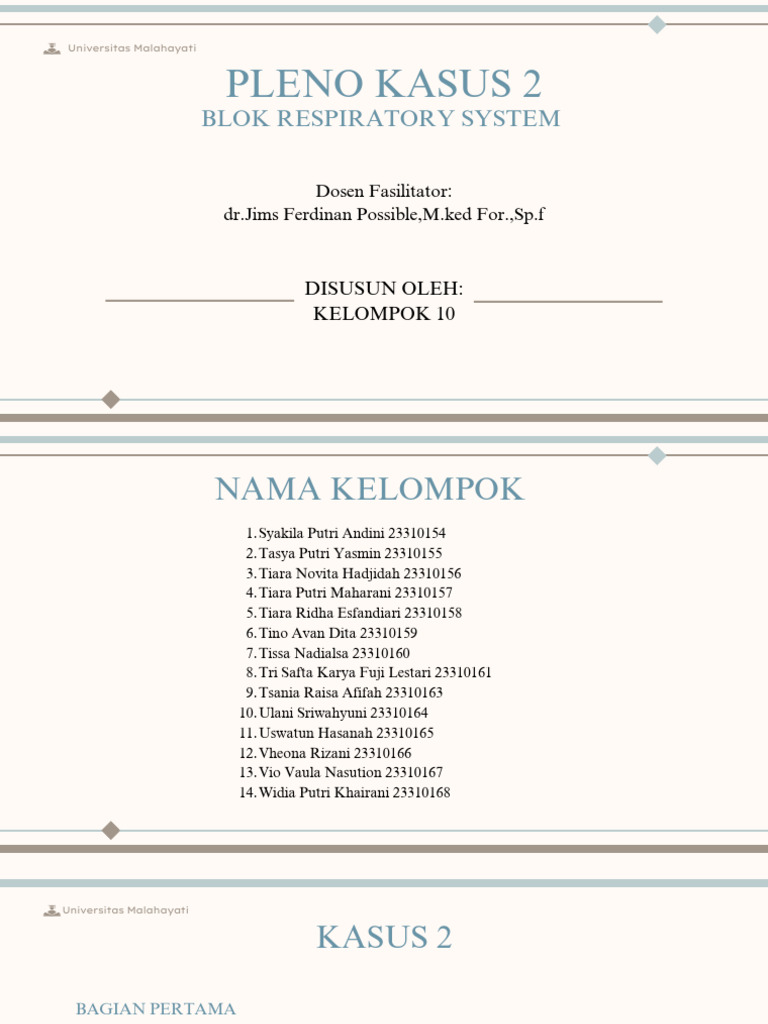 Tutorial 2 Kelompok 10 Blok Respiratory System 20241227 125837 0000 | PDF