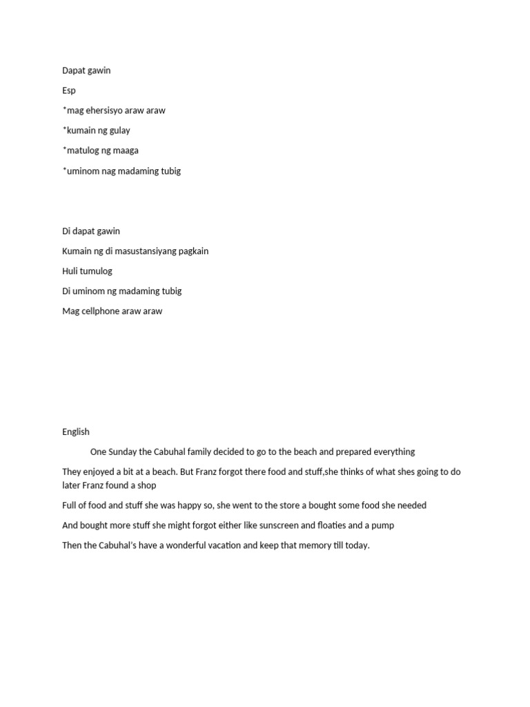 Esp and English | PDF