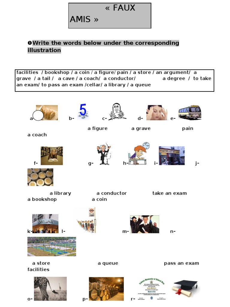 FAUX AMIS Answer Key | PDF | Langues