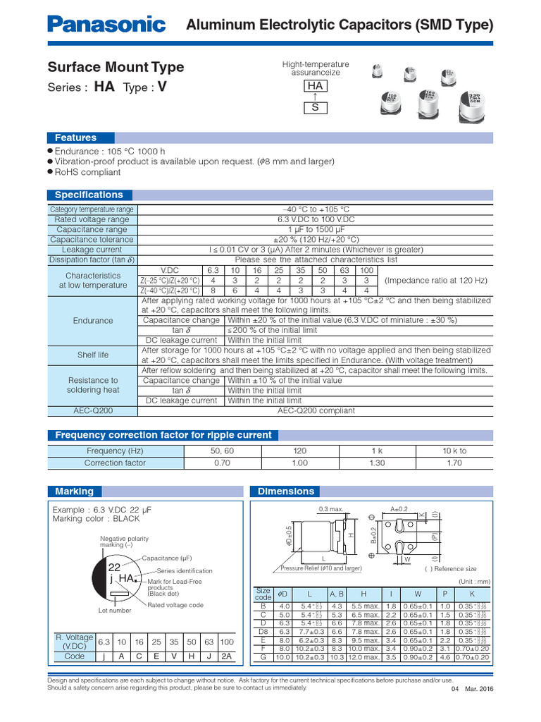 10 Hha On2 Aluminium Capacitor | PDF | Electricity | Voltage