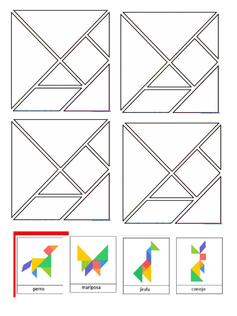 Tangran. Cuadrado | PDF