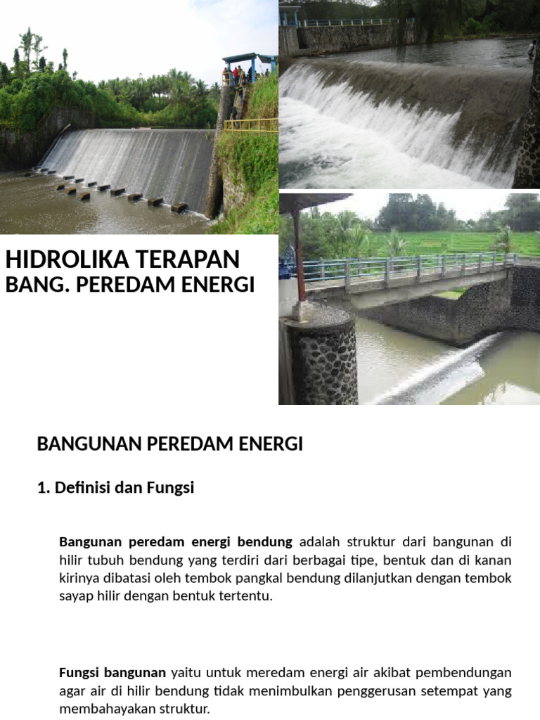 Bangunan Peredam Energi | PDF