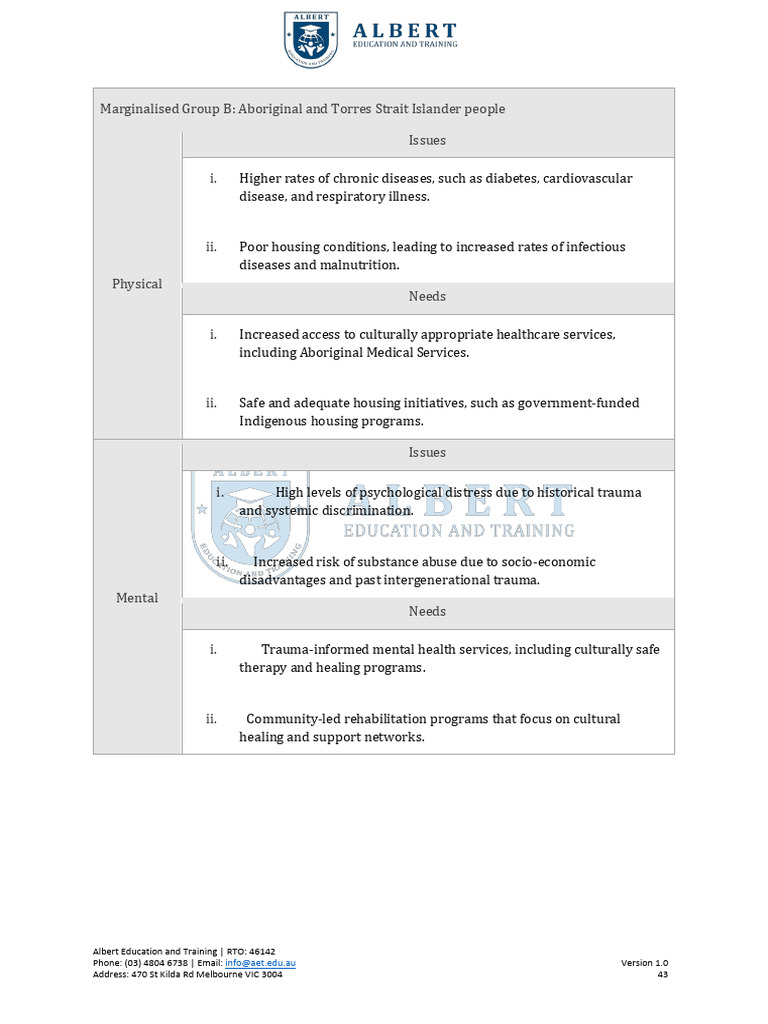 Indigenous Health and Wellbeing Needs | PDF | Psychological Trauma ...