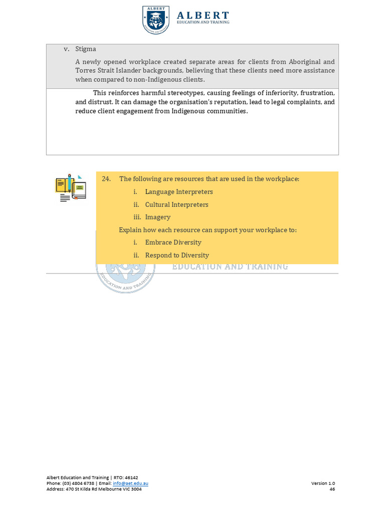 Assessment Workbook CHCDIV001 Done-15 | PDF | Indigenous Australians ...